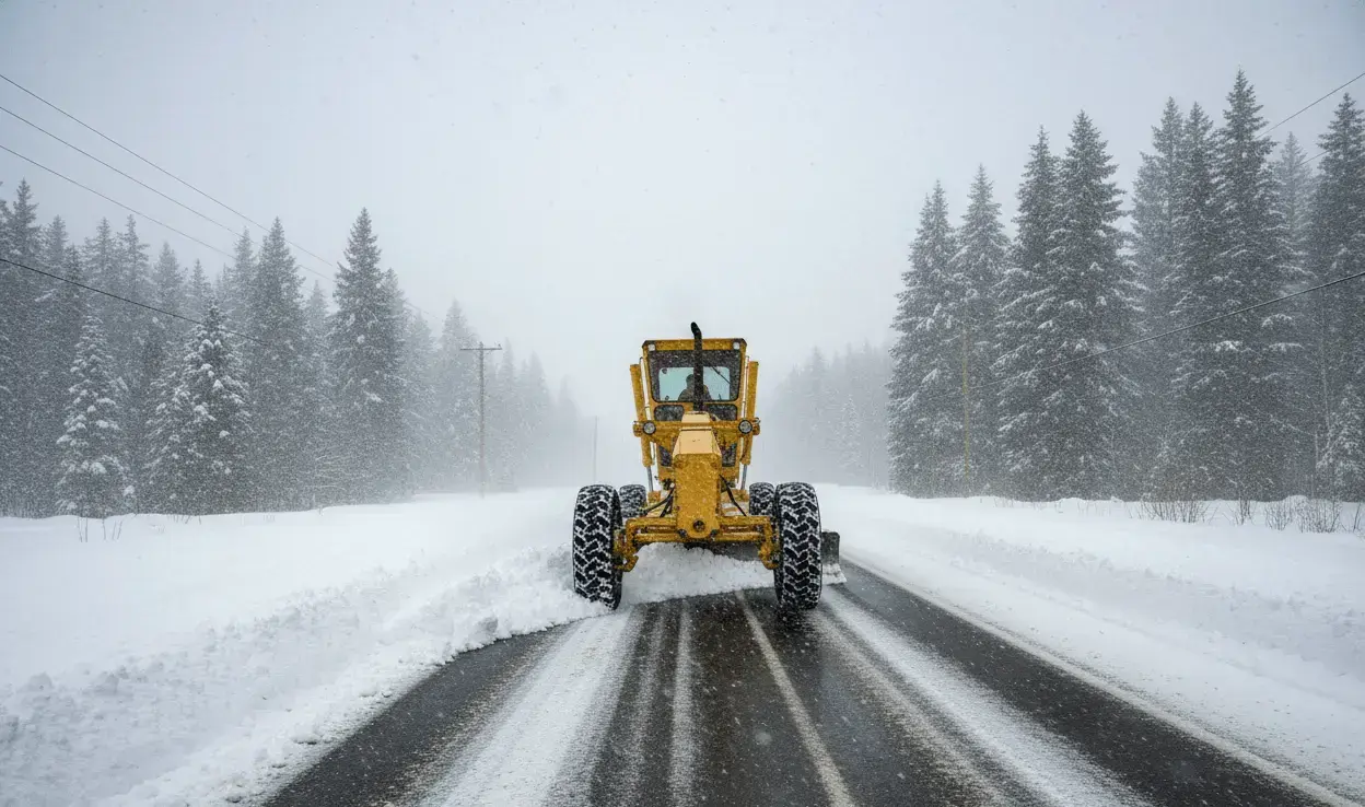 Motor Graders for Snow Removal | Keeping Roads Winter Ready